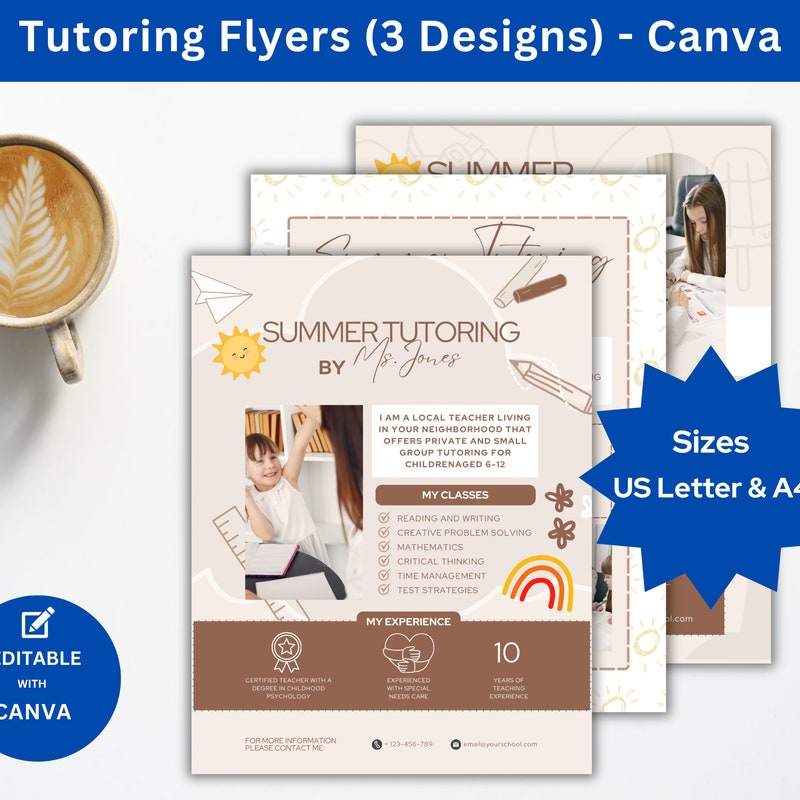 Tutoring Flyer - Etsy