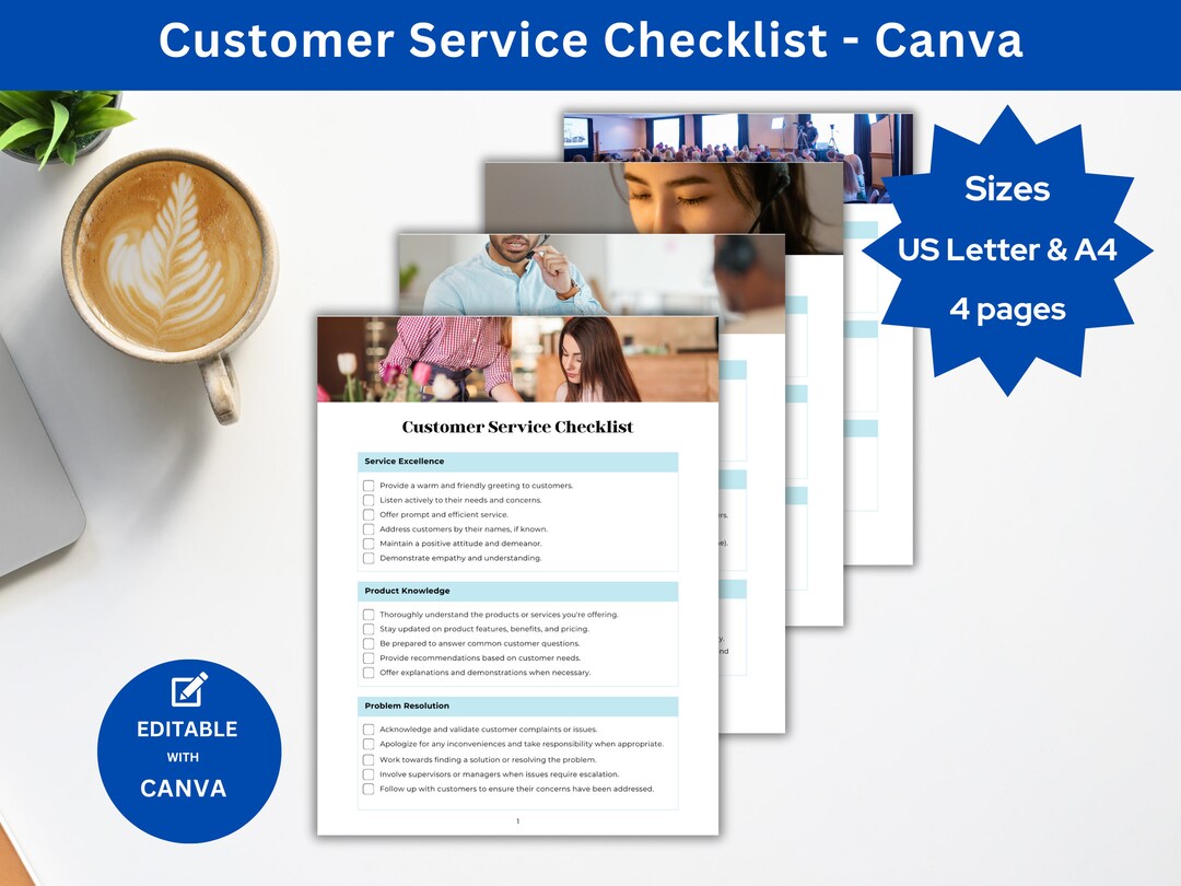 Customer Service Checklist for Quality Assurance and Customer Services ...