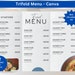Restaurant Trifold Menu Layout: Customizable Canva Template (US Letter ...