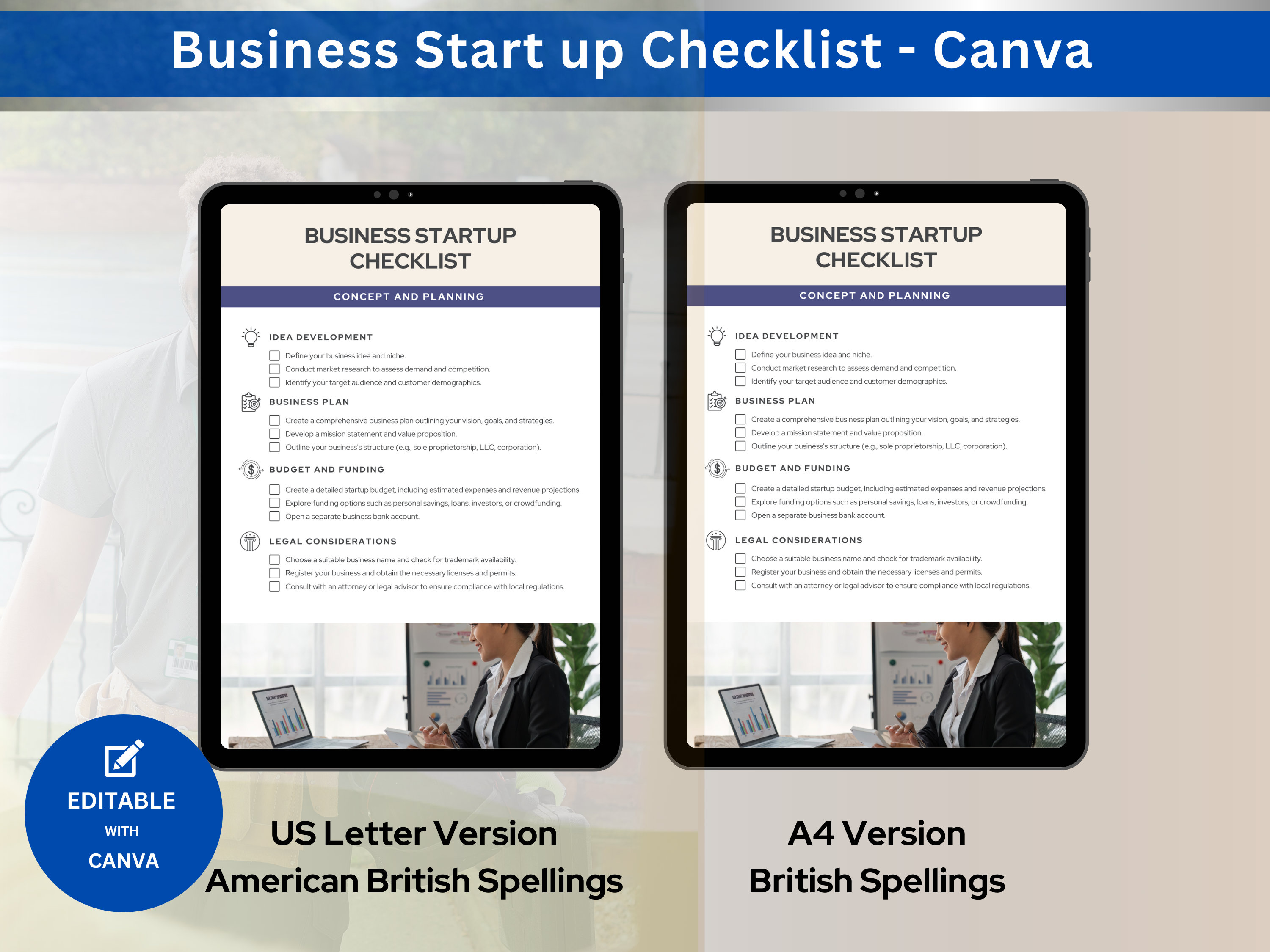 Printable Starting a Business Checklist Template Small New Business ...