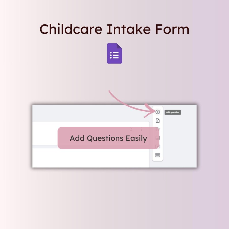 Child Intake Google Form Template Digital Childcare Enrolment ...