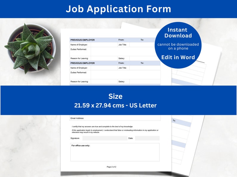 Employment Application Form With Equality and Diversity Monitoring Form ...