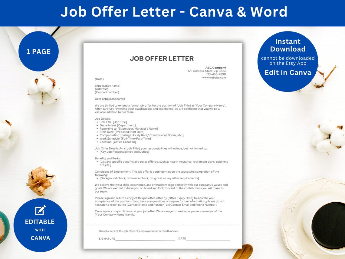 Job Offer Letter, Employment Offer Letter, Employment Offer Letter ...