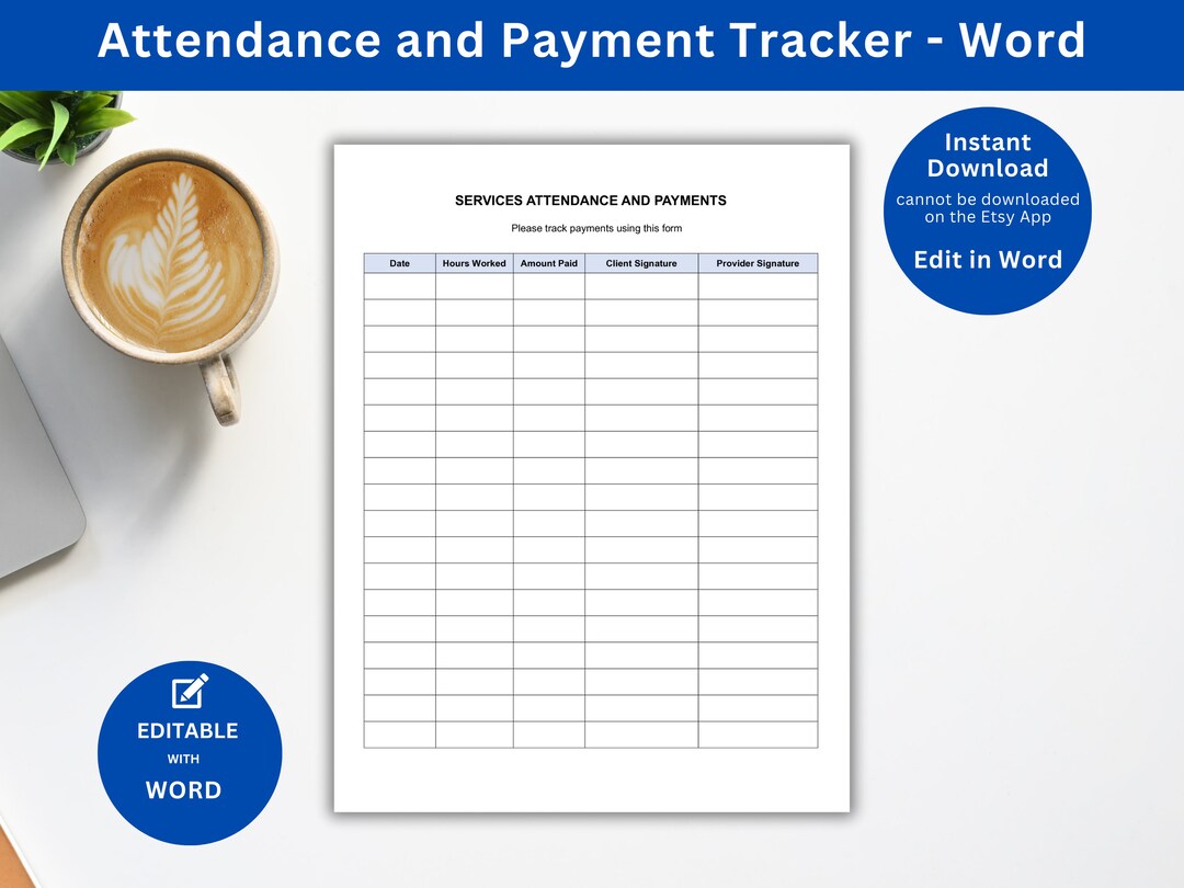 Client Payment Tracker Simple PDF Track Payments Word Customer Cleaning ...