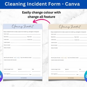 Cleaning Incident Form Template Cleaning Incident Report Example ...