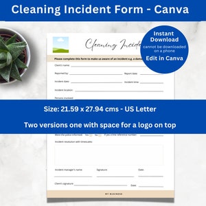 Cleaning Incident Form Template Cleaning Incident Report Example ...