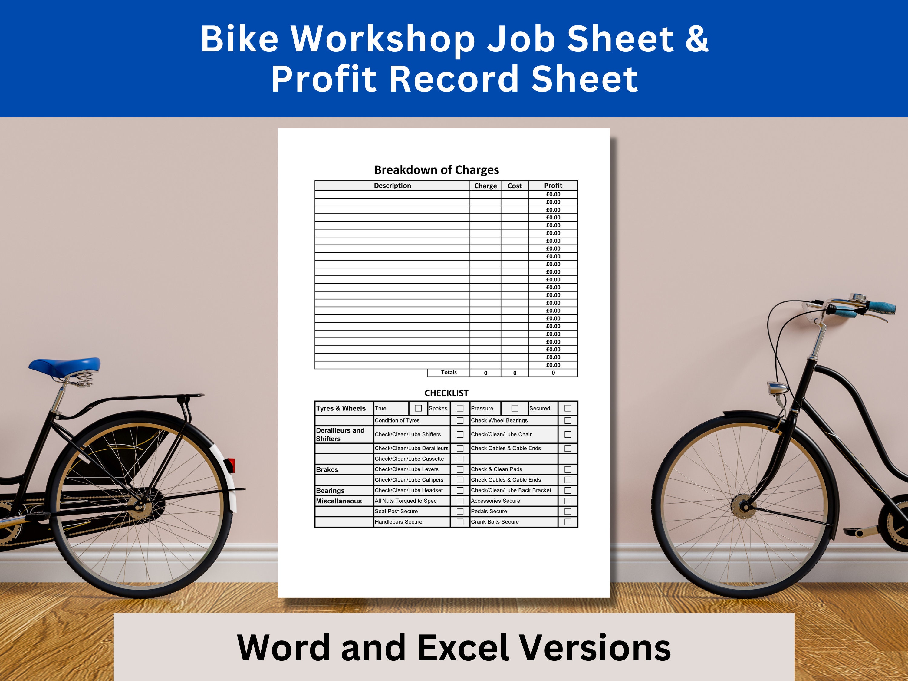 Bike Repair Checklist for a Cycling Repair Workshop or Cafe | Cycling ...