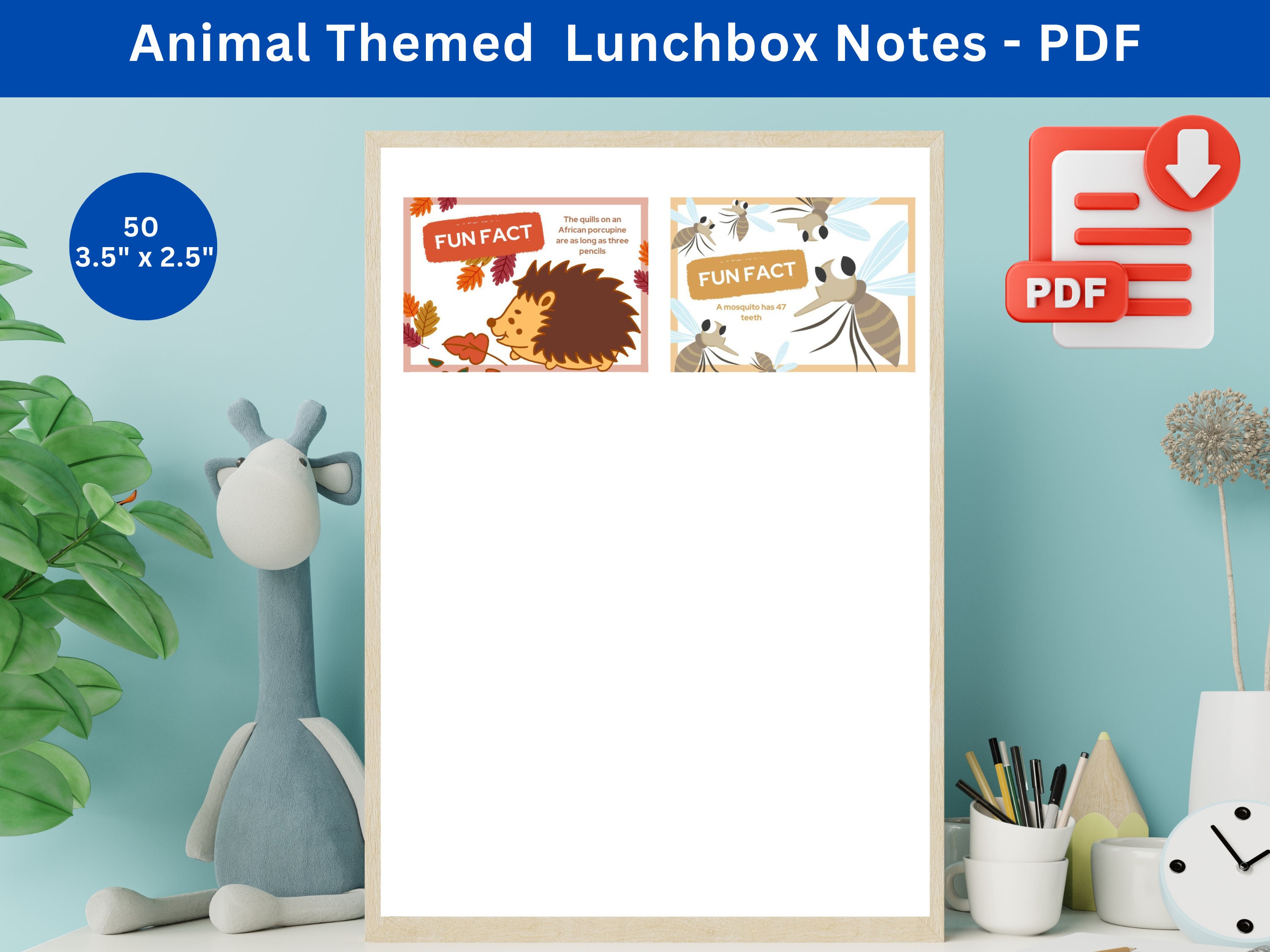 Animal Lunchbox Note Ideas for Moms to Put in Lunchboxes Fun Cute Facts ...