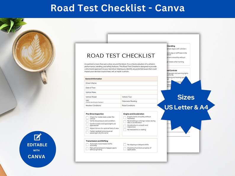 Road Test Checklist to Check Cars Performance Before Buying to Check ...