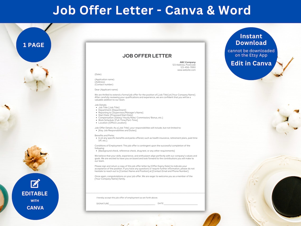 Job Offer Letter, Employment Offer Letter, Employment Offer Letter ...