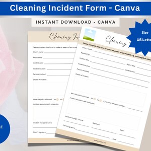 Cleaning Incident Form Template Cleaning Incident Report Example ...