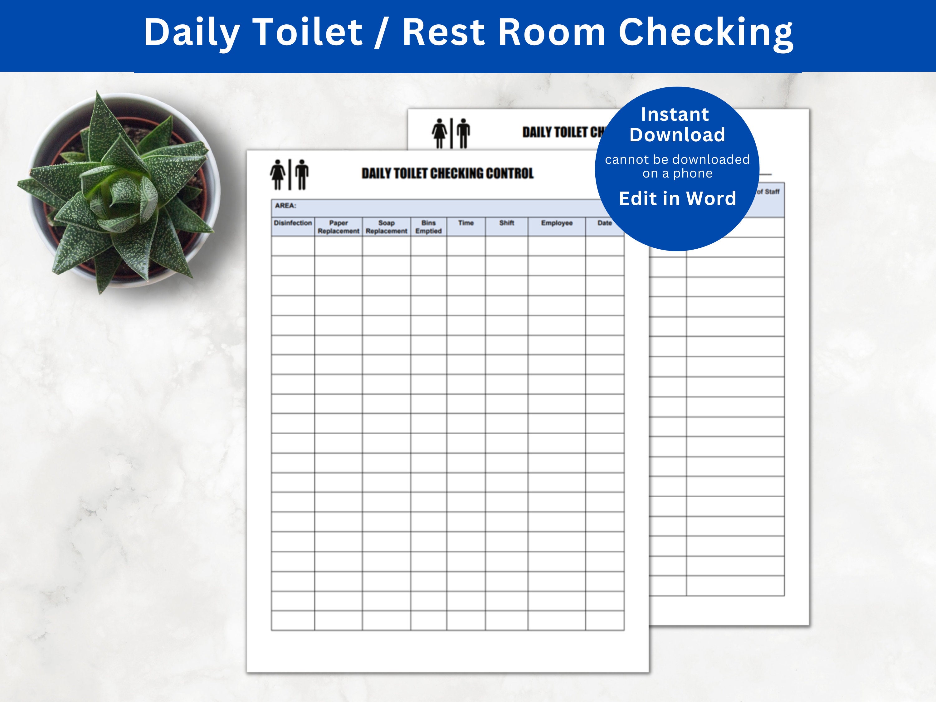 Check Off Sheet Template
