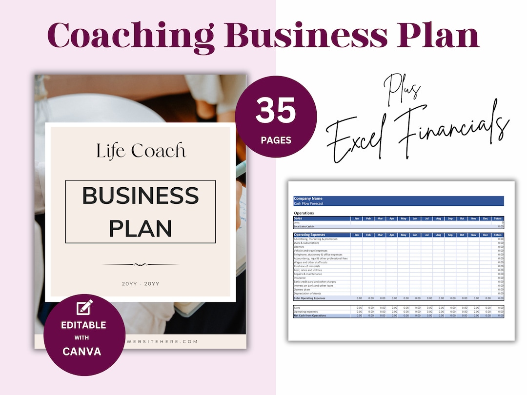 Business Plan Life Coach Startup Coaching Business Strategy ...
