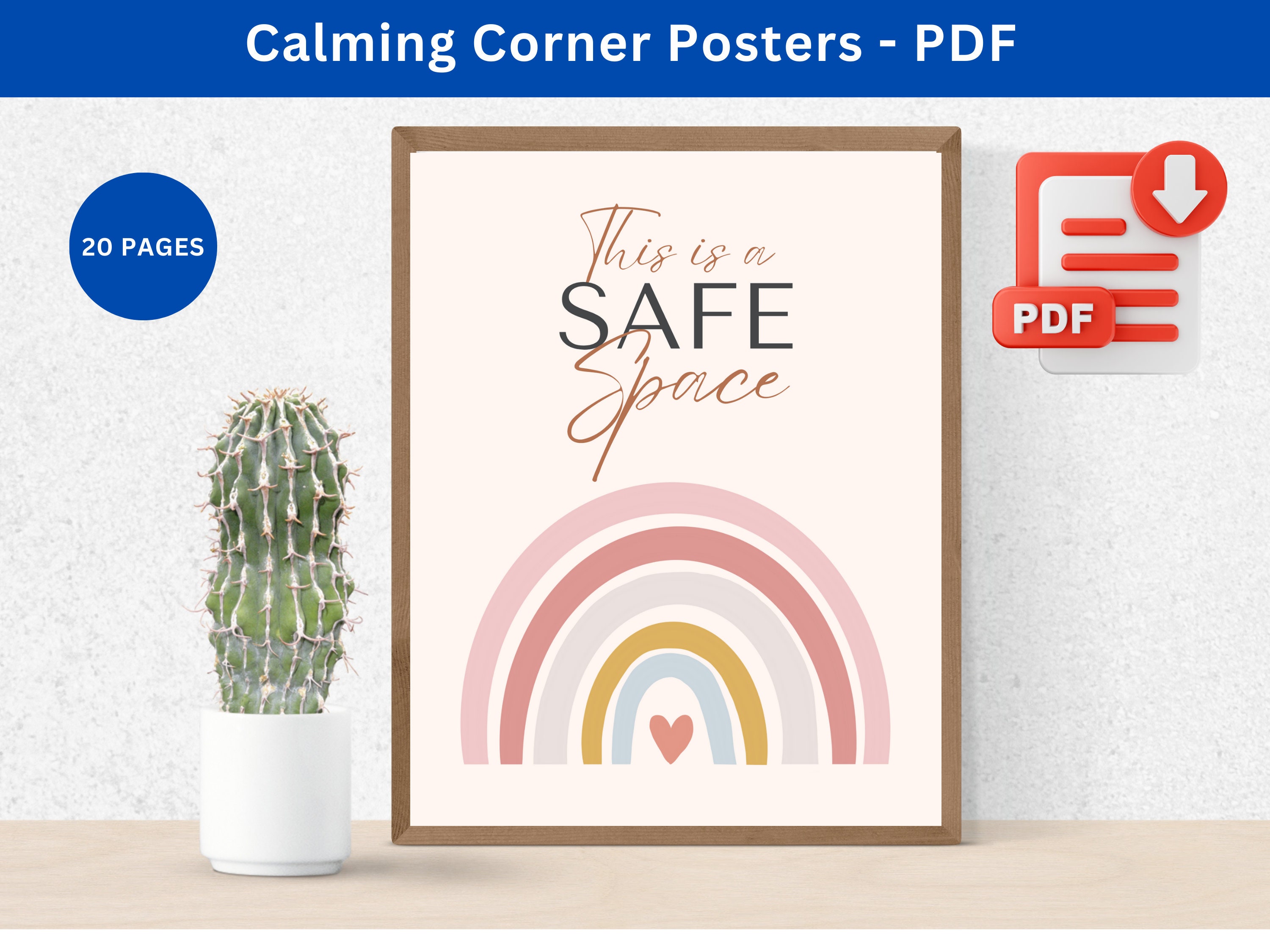 Calming Corner Posters for Calming Down Corner at Home or to Calm ...