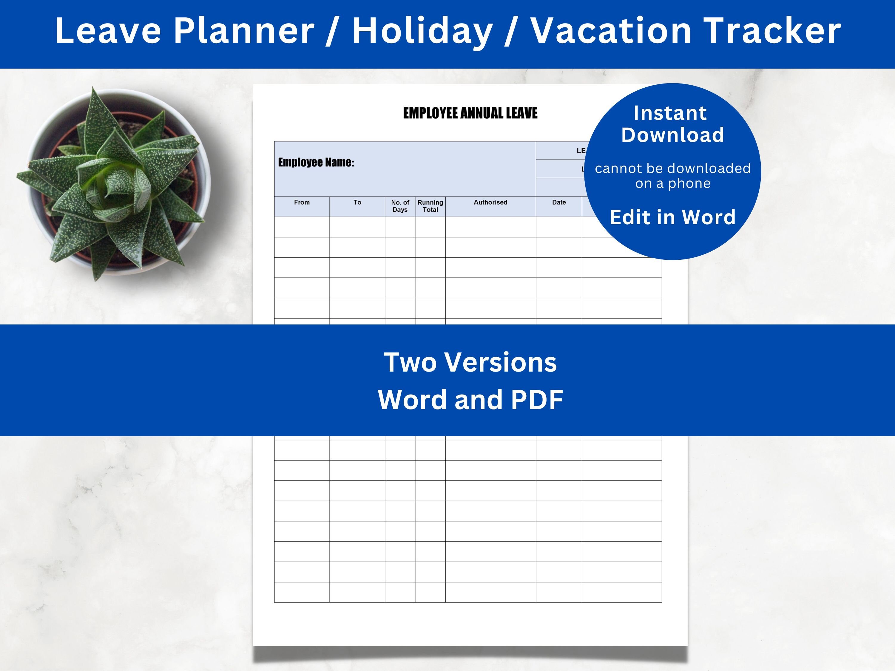 Leave Planner | Holiday Tracker | Leave Tracker | Vacation Tracker ...