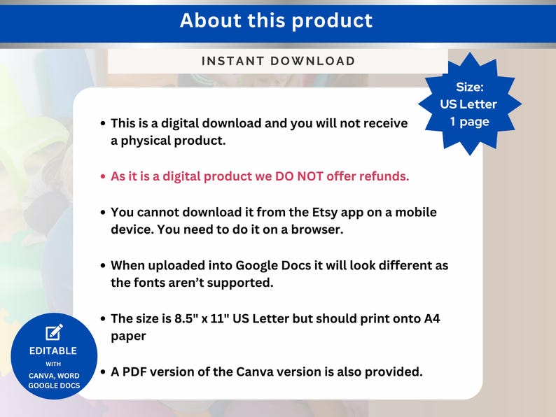 Daycare Registration Form for Parents Application to Childcare Facility ...