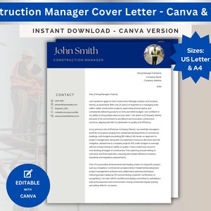 Construction Manager Cover Letter Construction Job Letter for Project ...