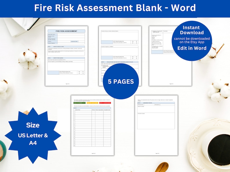 Fire Risk Assessments Checklists for Small Businesses to Check Fire ...