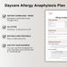 Daycare Allergy Anaphylaxis Emergency Action Plan Childcare Food ...