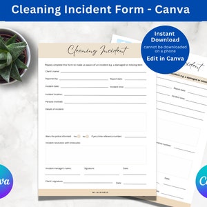 Cleaning Incident Form Template Cleaning Incident Report Example ...