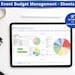 Event Budget Planner: Financial Management Google Sheets Template (with ...