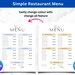 Simple Bistro Menu Template Restaurant Menu Example Pub - Etsy