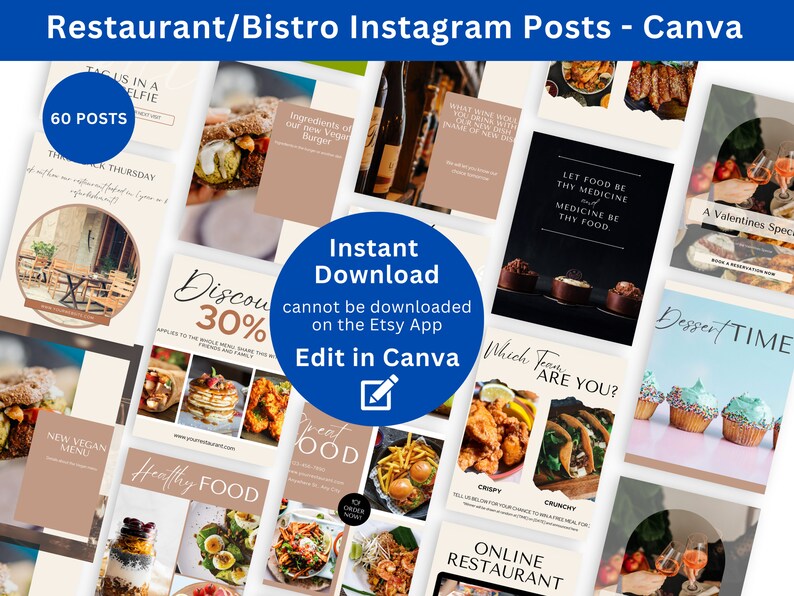 Instagram Post Ideas for New Start up Restaurants, Bistros, Cafes That ...
