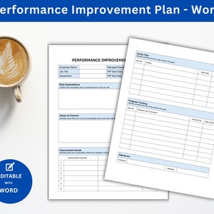 Performance Improvement Plan Template: HR Workplace PIP (word, PDF) - Etsy