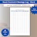 Restaurant Food Prep Sheet: Ingredient Log, Stock Control (word, PDF ...