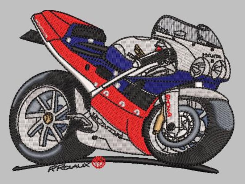 Motorcycle Embroidery Design, Bike Design, Sport Embroidery, Machine ...