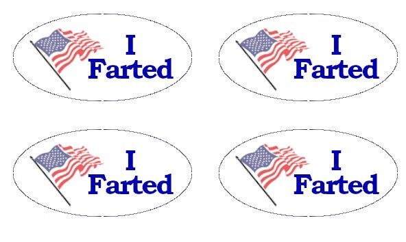 Hilarious I Farted Voter Sticker Sheet - Etsy