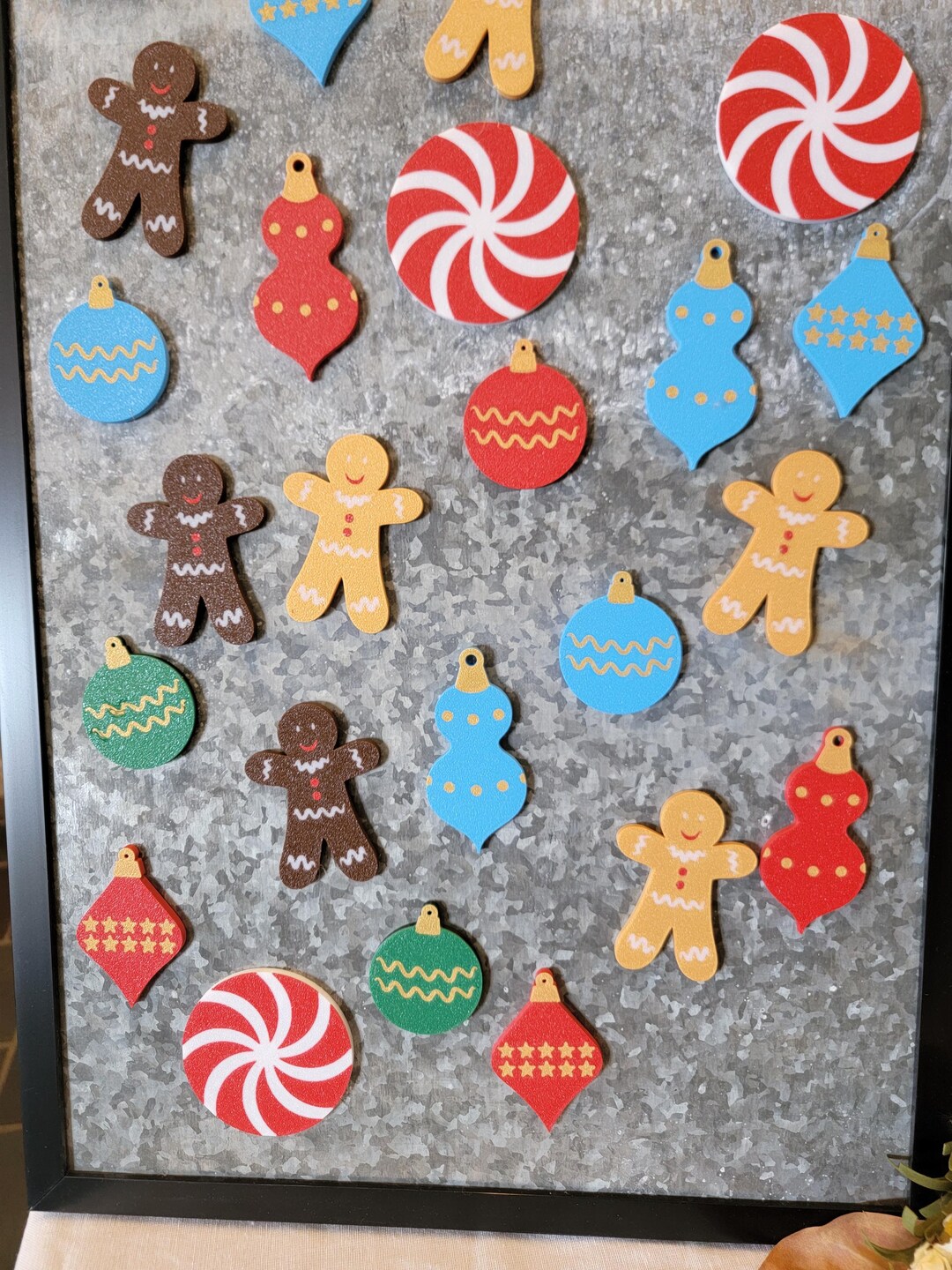 Hand Drawn Festive Gingerbread Man Fridge Magnet - Etsy