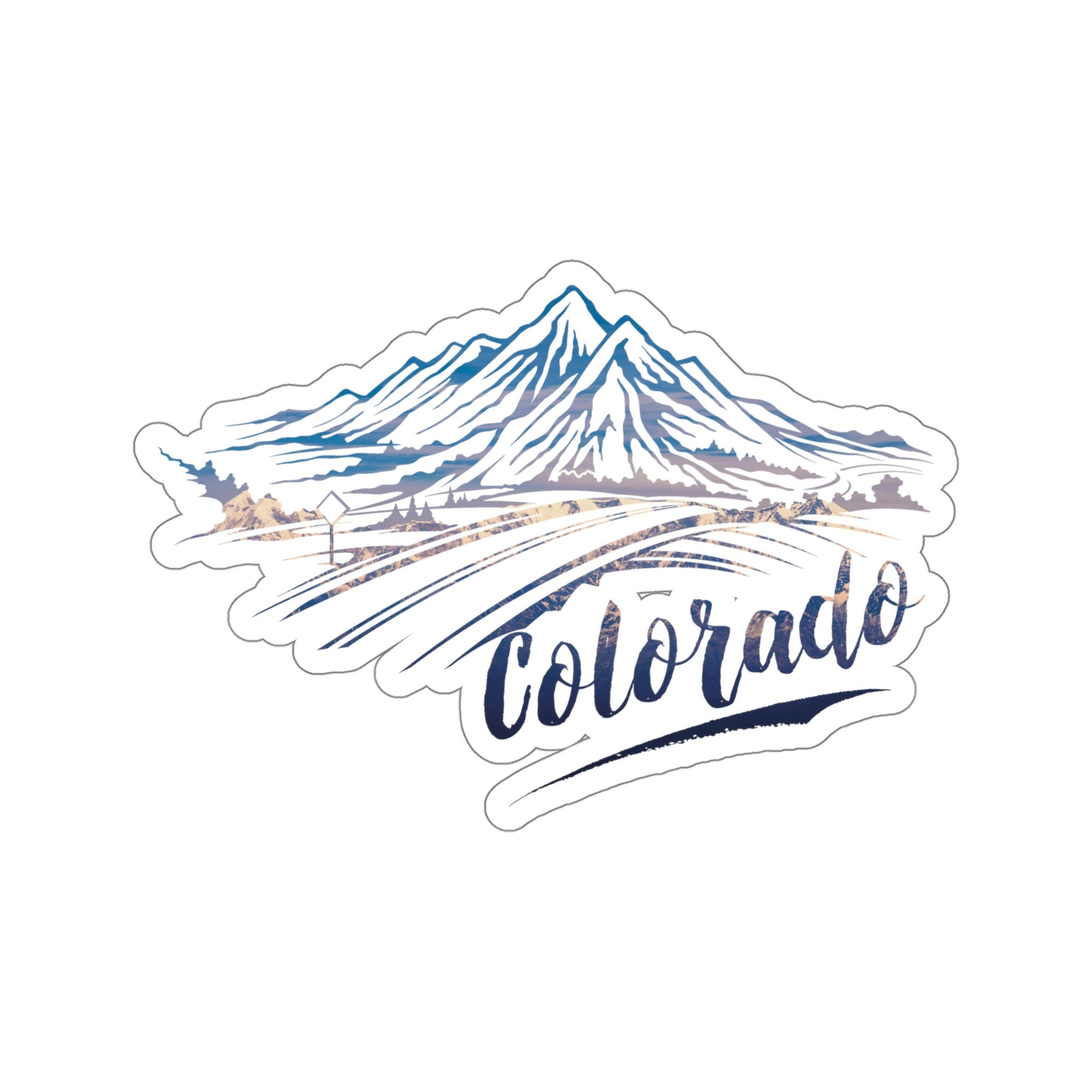 Colorado Sticker, Colorado Mountains Sticker, Colorado Gifts, Die Cut ...