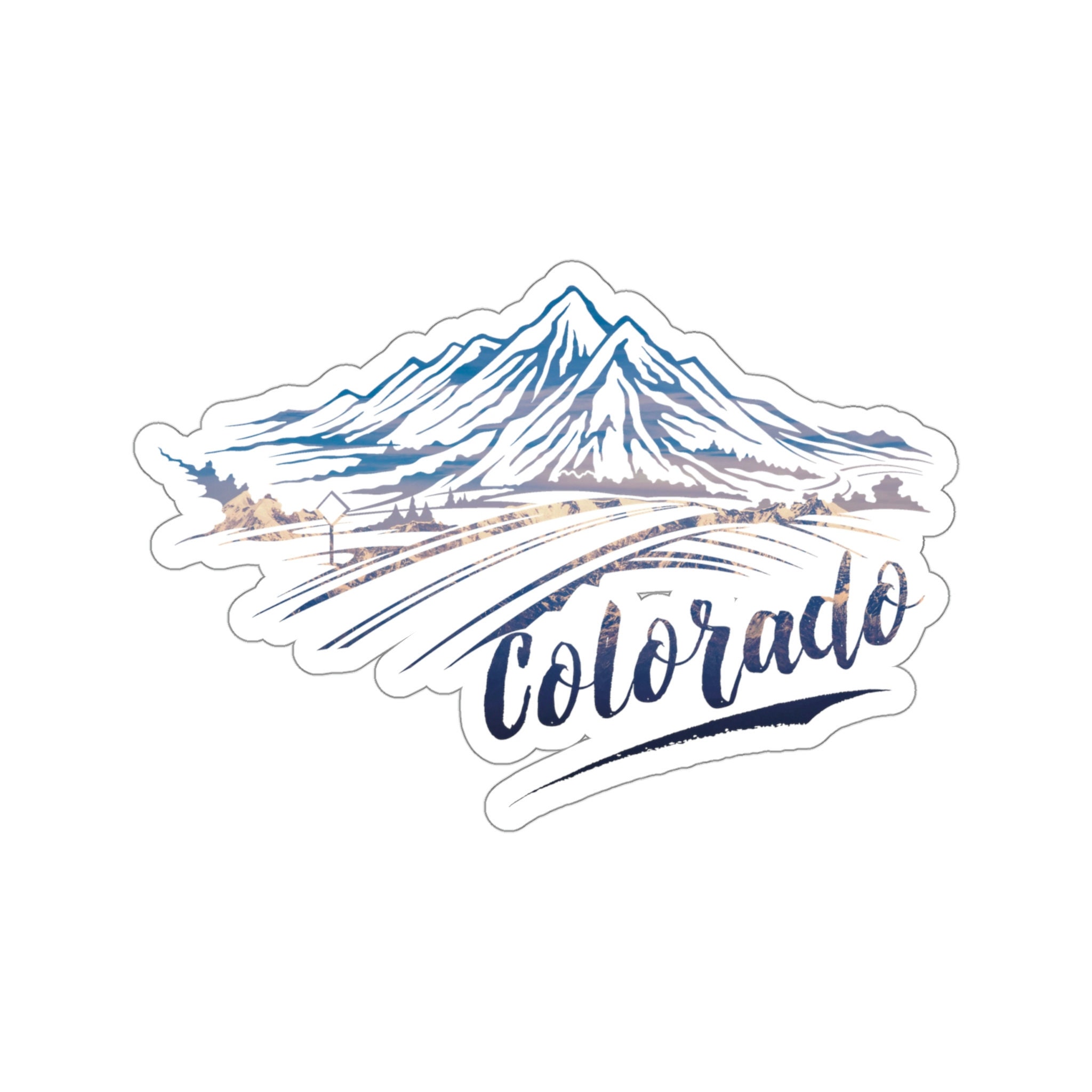 Colorado Sticker, Colorado Mountains Sticker, Colorado Gifts, Die Cut ...