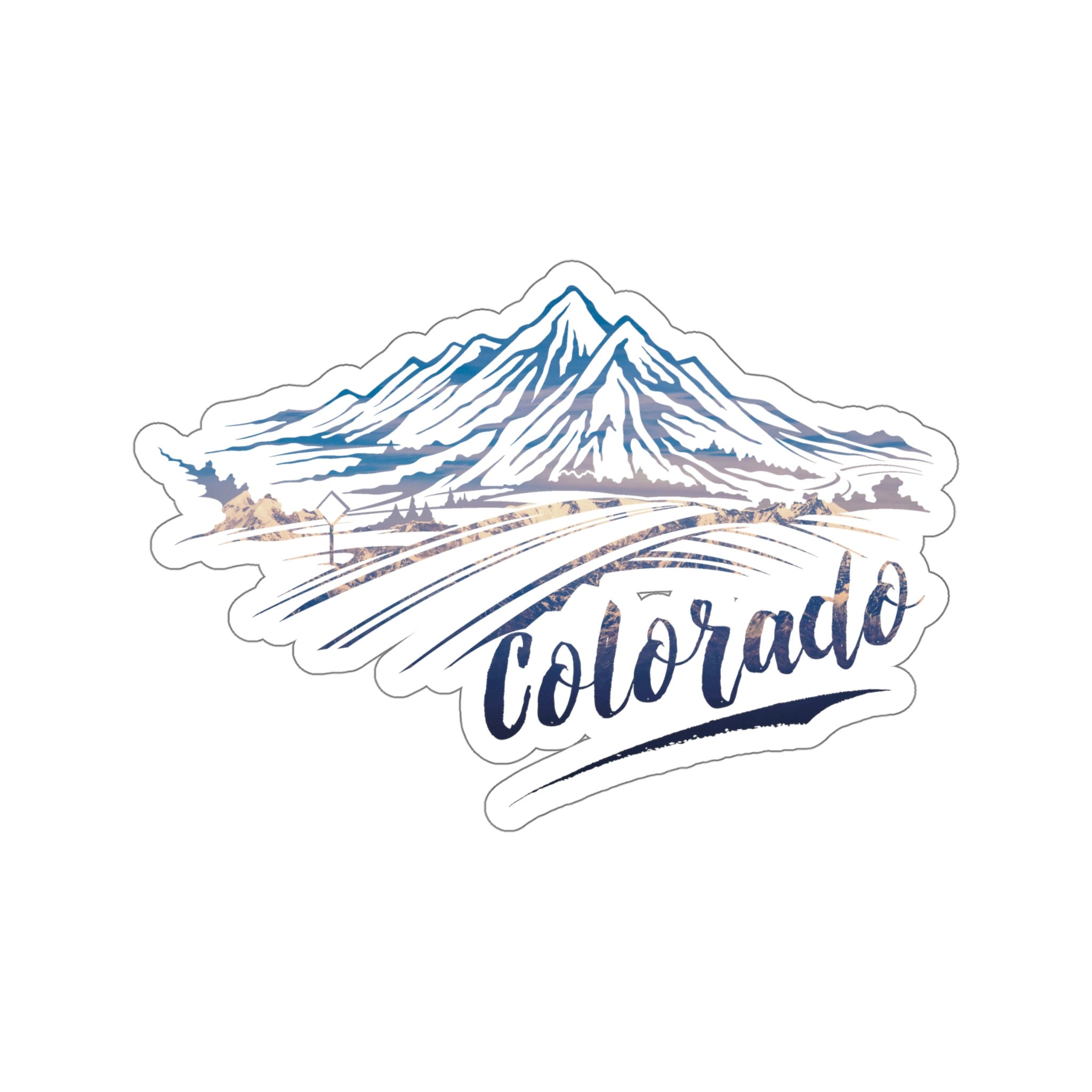 Colorado Sticker, Colorado Mountains Sticker, Colorado Gifts, Die Cut ...