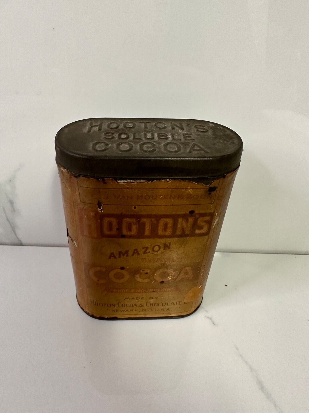 Antique Hootons Amazon Breakfast Cocoa Advertising Tin - Etsy