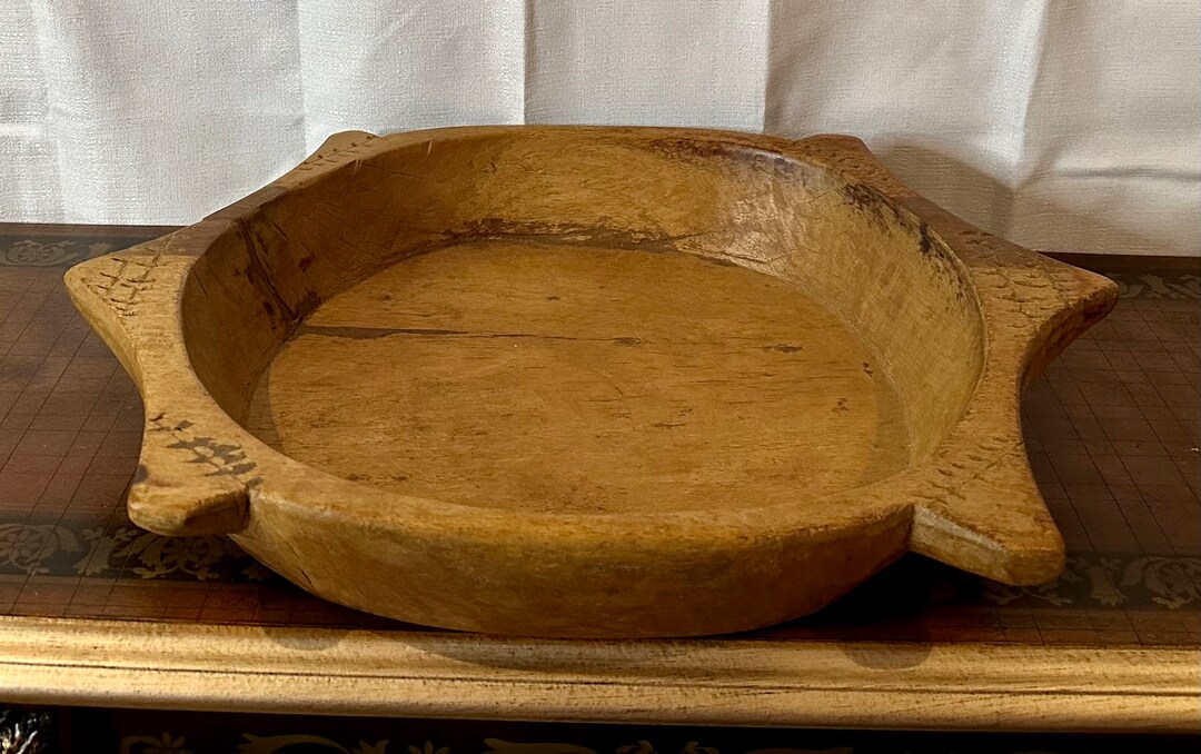 Large 20 Native American Turtle Style Wooden Bowl - Etsy