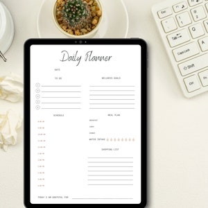 Simple Daily Planner Printable A4 PDF Download - Etsy