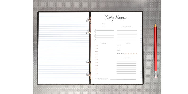 Simple Daily Planner Printable A4 PDF Download - Etsy
