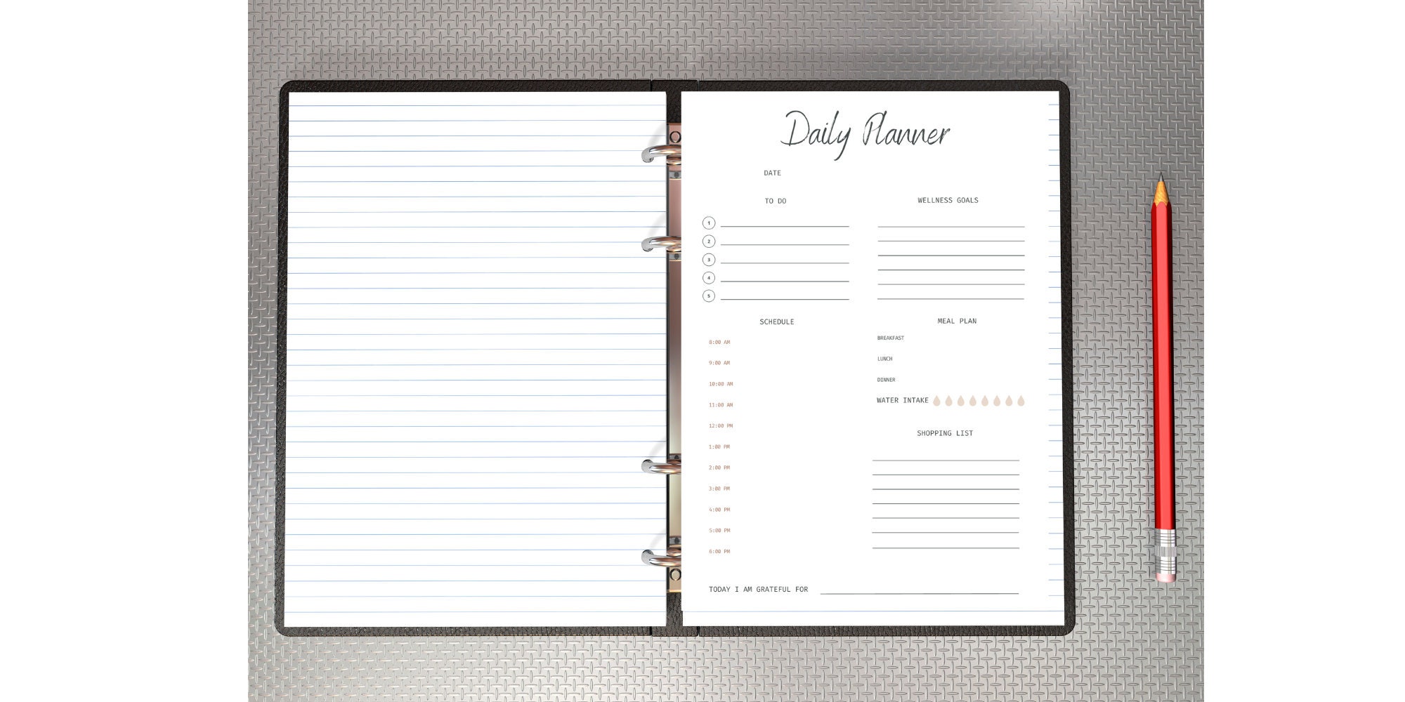 Simple Daily Planner Printable A4 PDF Download - Etsy