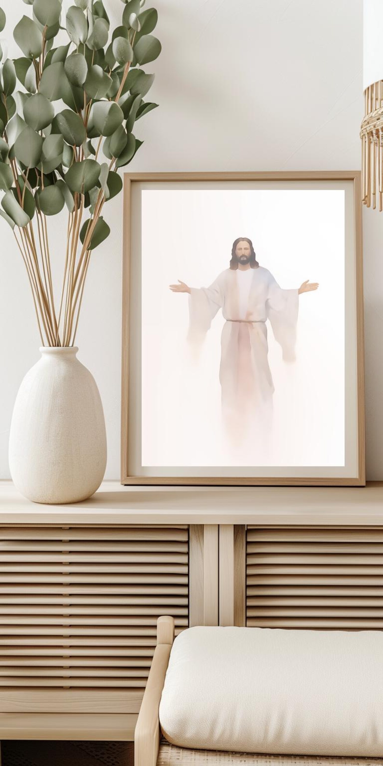 Christ's Embrace Jesus Portrait, Jesus Christ Painting, Jesus Wall Art ...