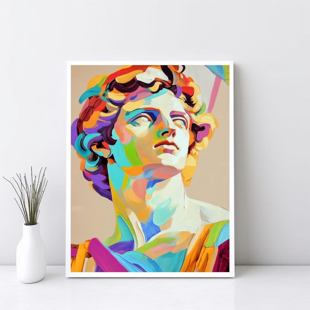 Apollo Poster, Greek God Wall Art, Phoebus Apollo Greek Mythology Art ...