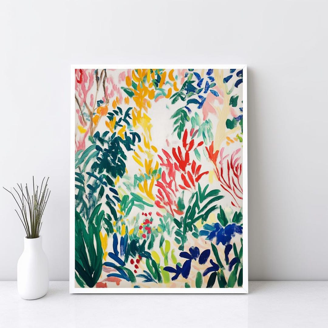 Fauvism Wall Art, Colorful Abstract Wall Art, Vibrant Painting Wall ...
