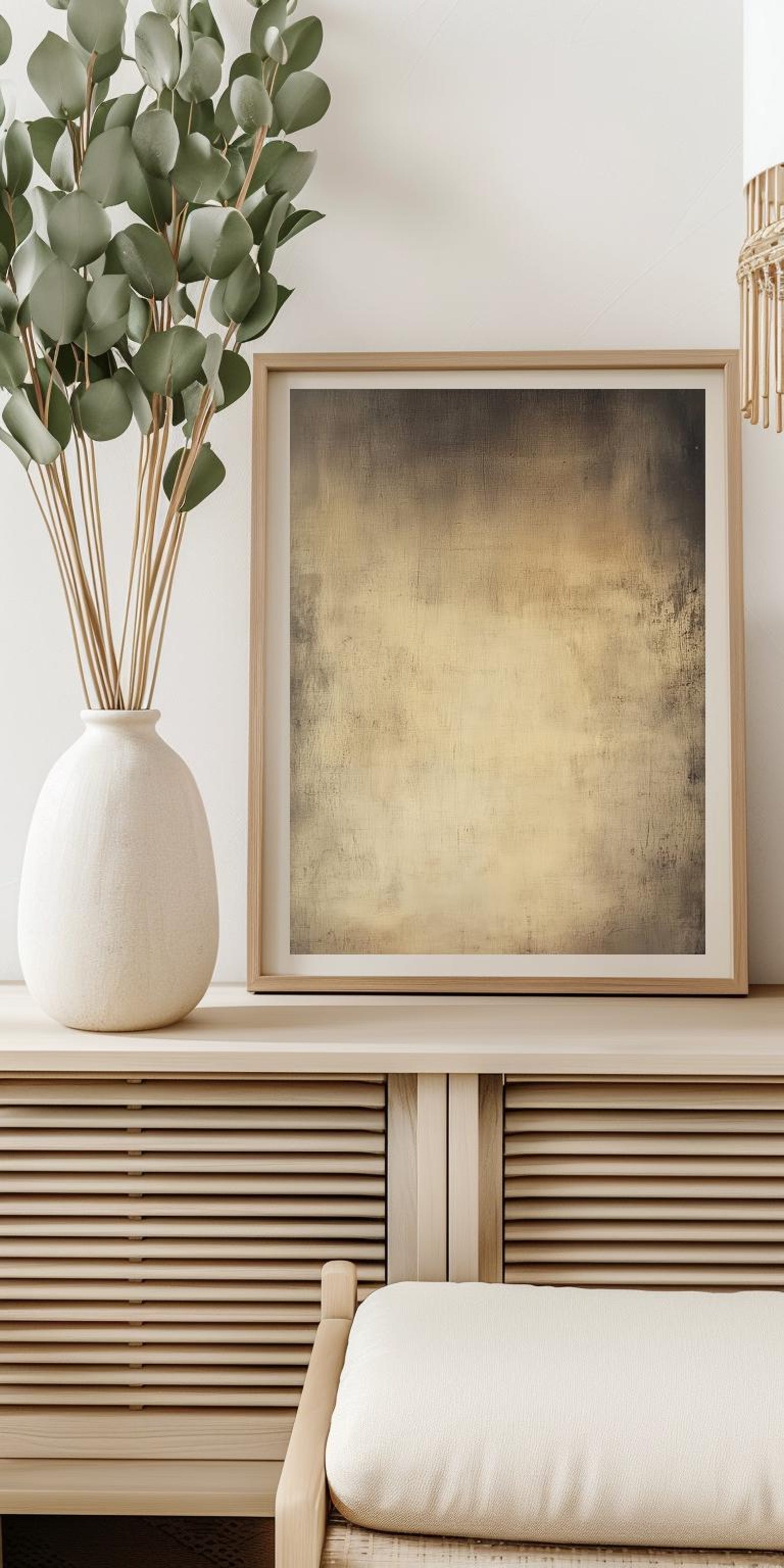 Earthy Abstract Painting Wall Art, Minimalist Art, Neutral Oil Painting ...
