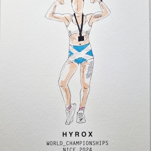 Personalised Running Illustration Art - Fell Running, Hiking, Hobby ...