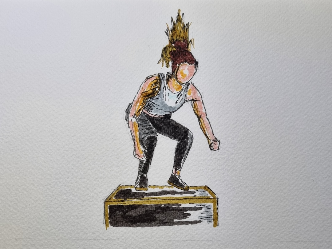 Personalised Crossfit Illustration Art Crossfit,fitness, Workout, Hobby ...