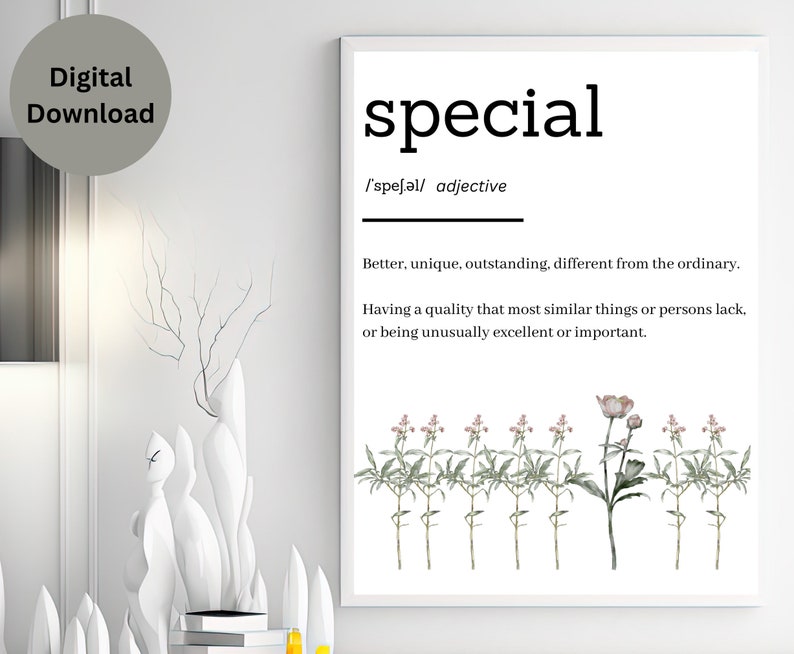 Special Education Teacher Decor, special Definition Print, Inclusive ...