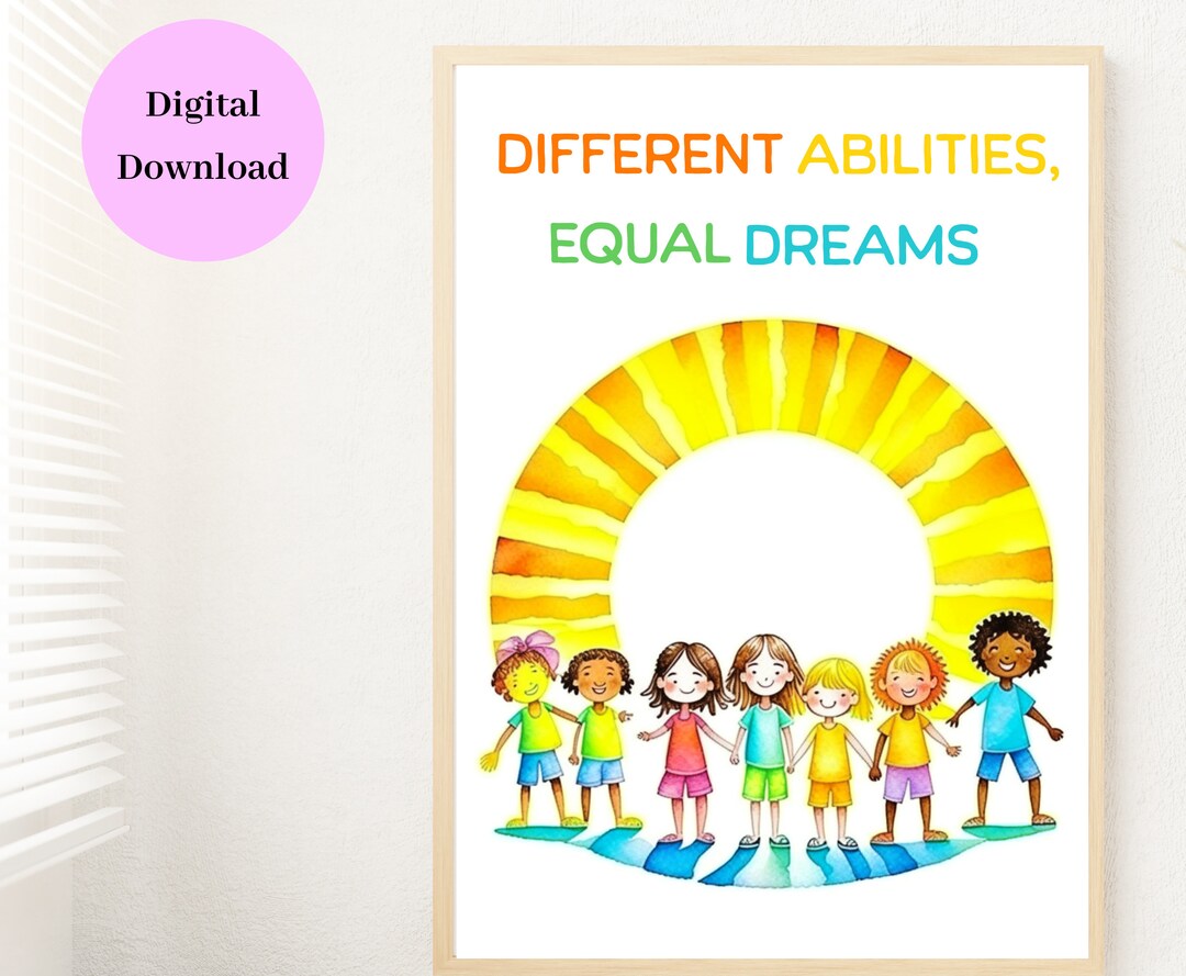 Inclusive Classroom Decor Special Education Poster Diversity - Etsy