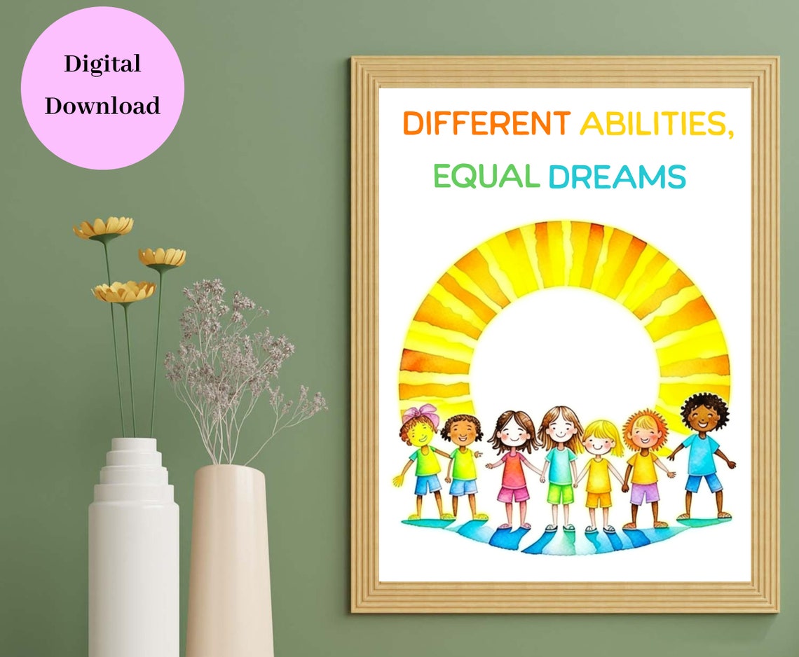 Inclusive Classroom Decor Special Education Poster Diversity - Etsy
