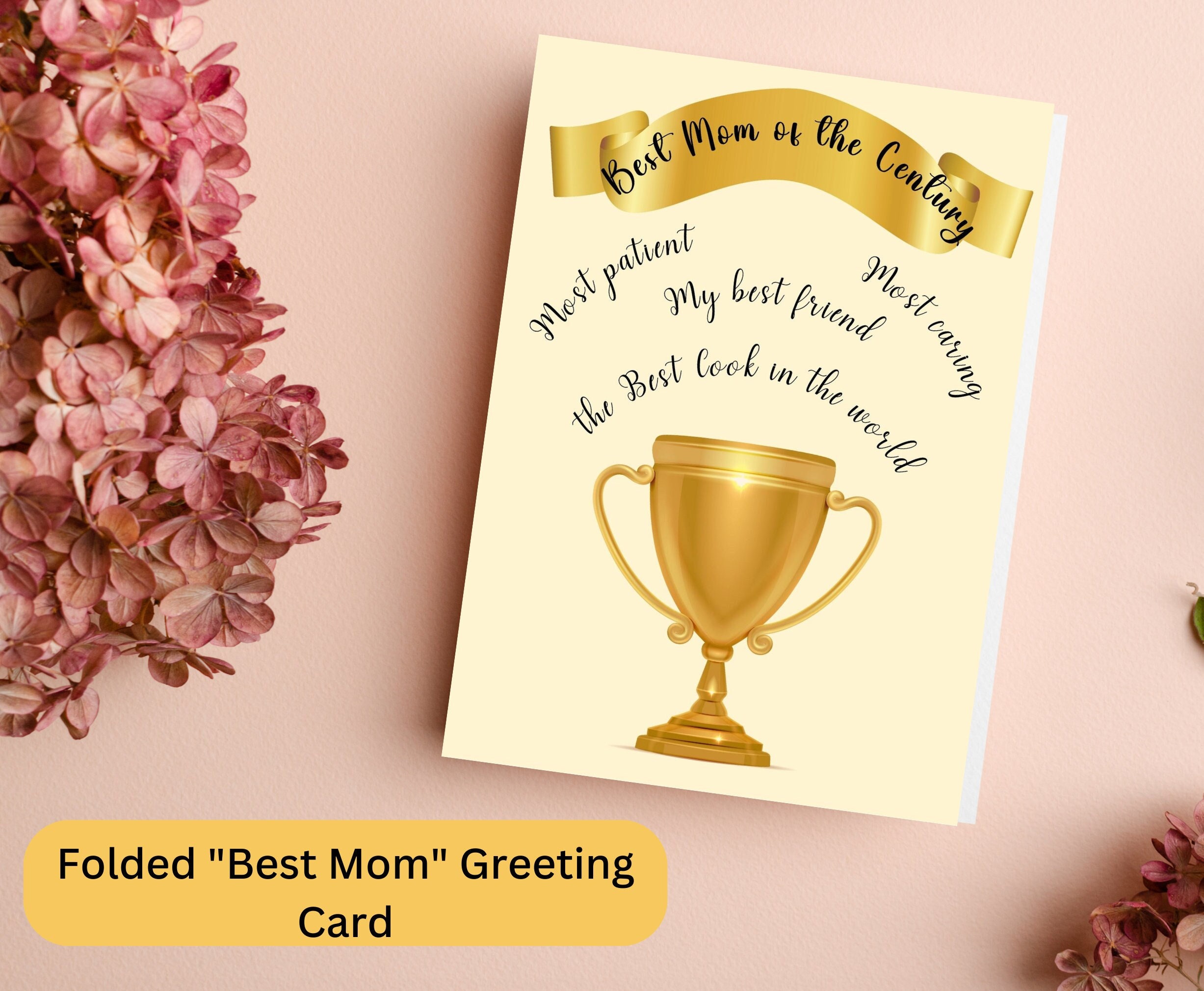 Printable Mother's Day Card, Funny Moms Birthday Card Download, Folded ...